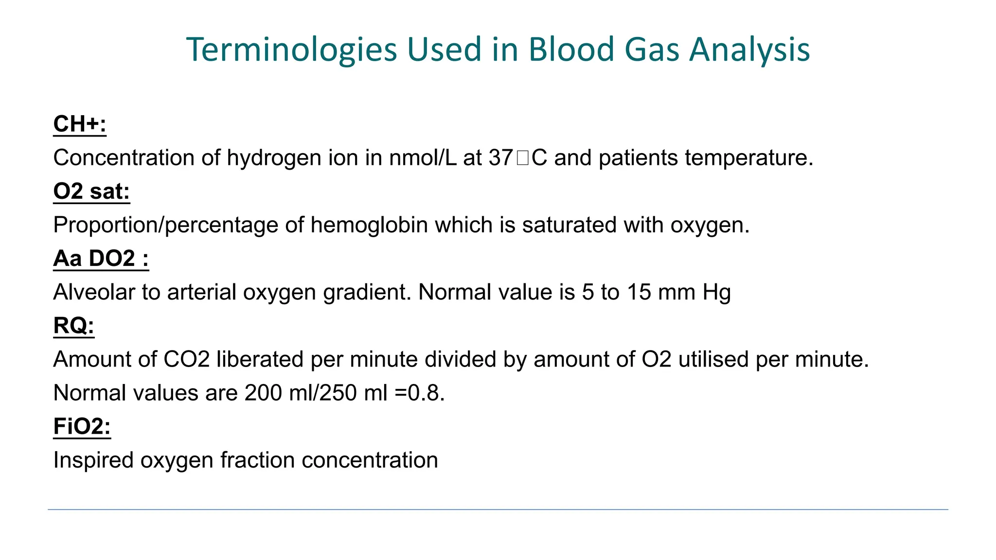 blood gas analysis in neonates - Dr Lingaraj Mulage | PPTX