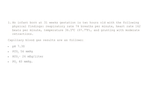 blood gas analysis in neonates - Dr Lingaraj Mulage | PPTX