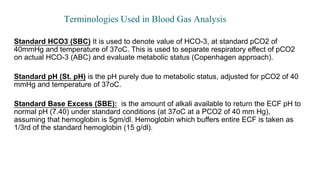 blood gas analysis in neonates - Dr Lingaraj Mulage | PPTX
