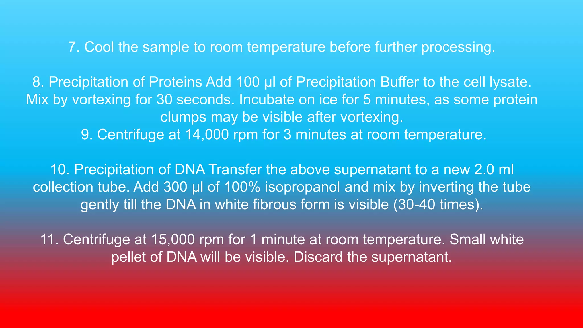 Blood genomic DNA extraction - Jackson Chary | PPTX