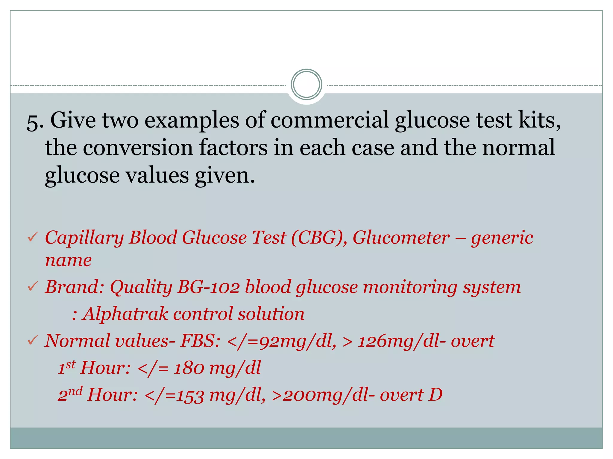 Determination of Blood Glucose Using Glusose Oxidase-Peroxidase Method ...