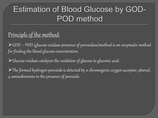 Blood glucose estimation | PPTX