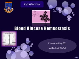 Blood glucose homeostasis | PPTX