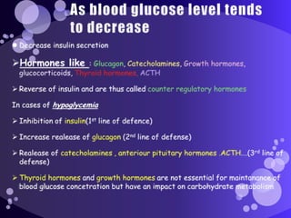 Blood glucose homeostasis | PPTX