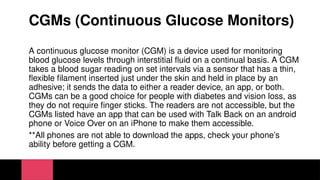 BLOOD GLUCOSE monitor presentation POWER | PPTX