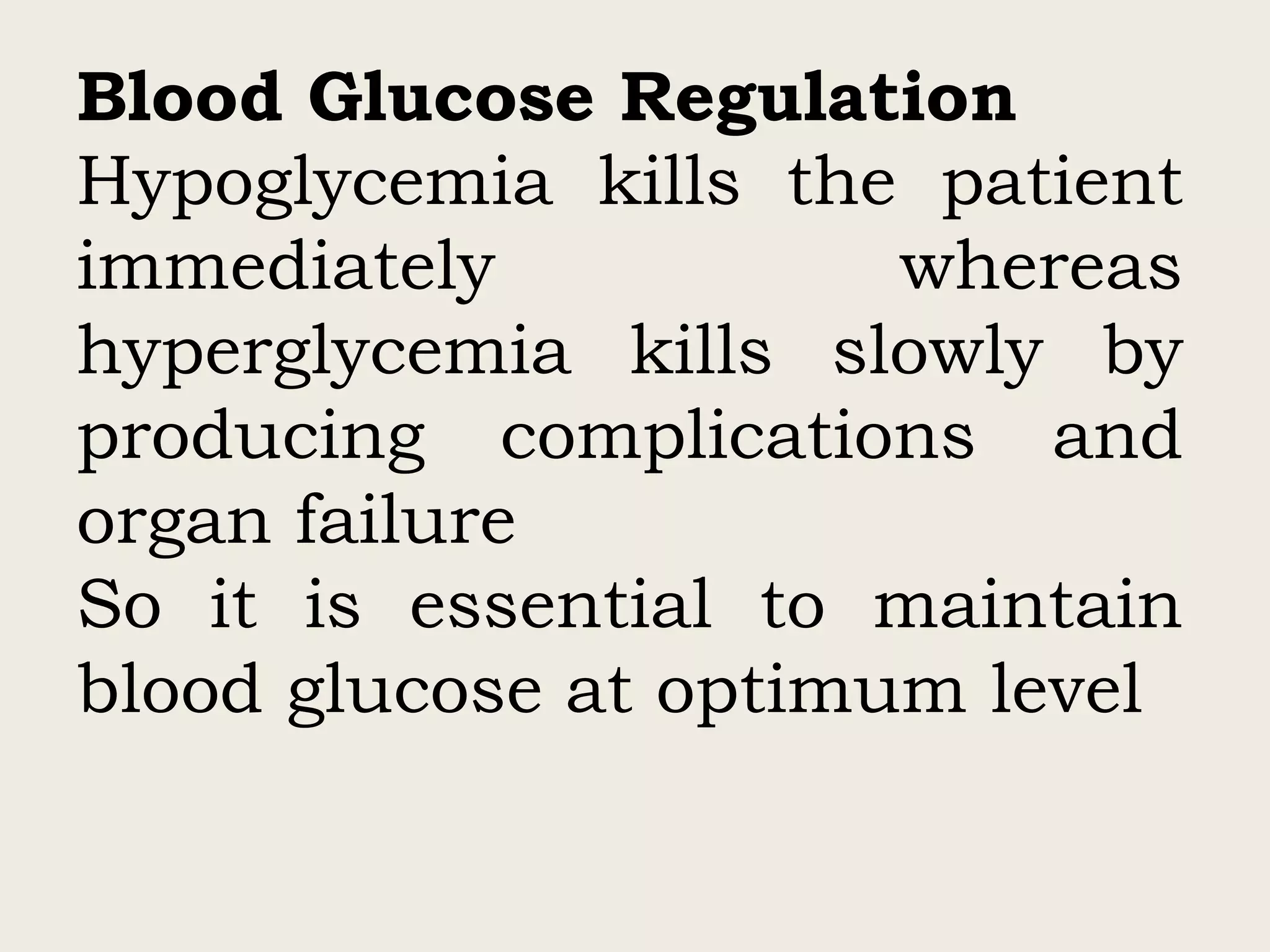 Blood glucose regulation | PPTX