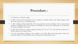Blood glucose test | PPTX