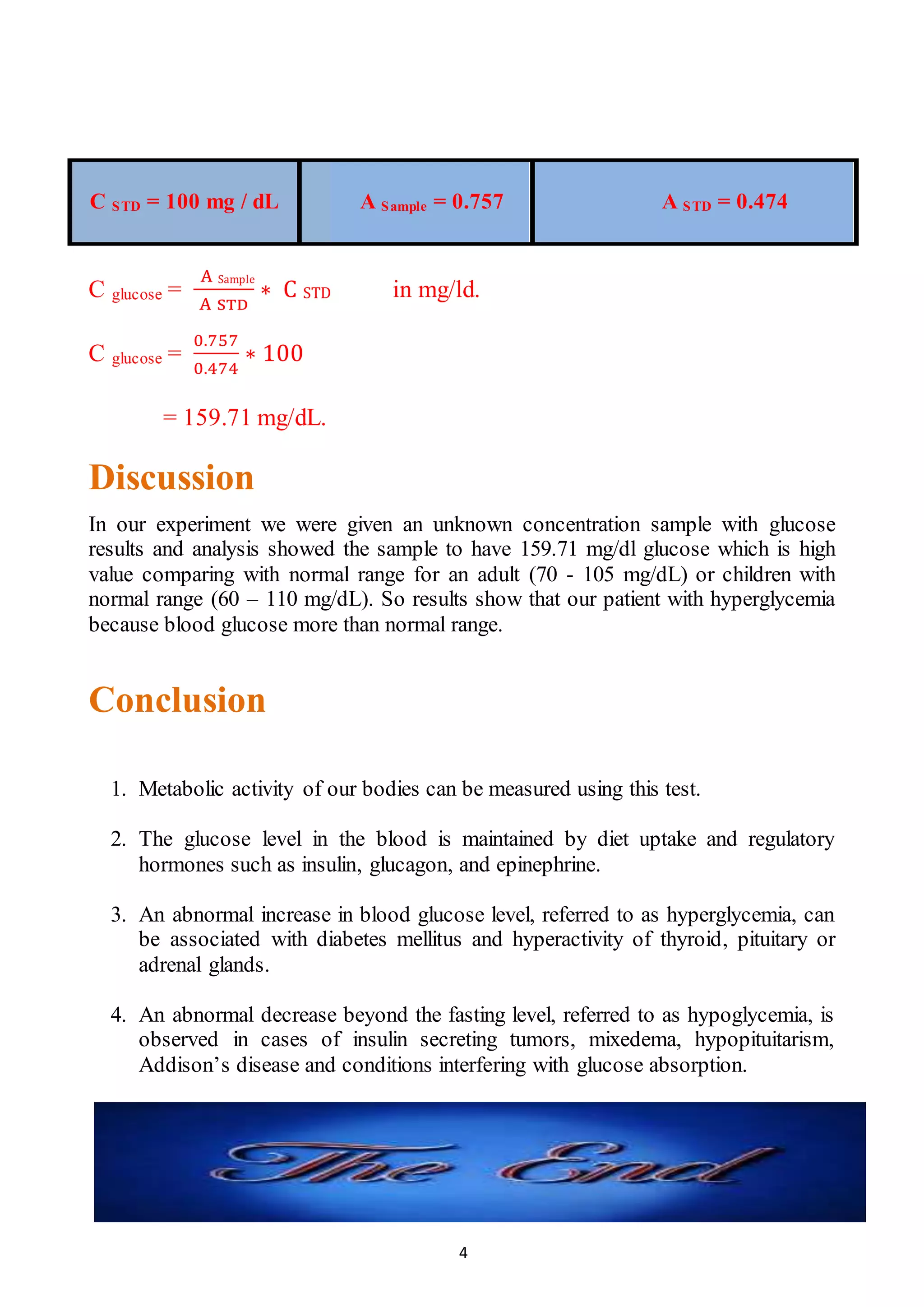 Blood glucose testing | DOCX