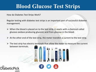 Blood glucose test strips | PPTX