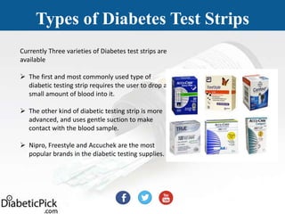 Blood glucose test strips | PPTX