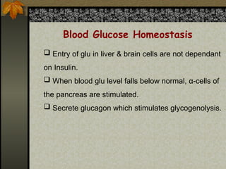 Blood Glu Regulation& its role on health | PPT