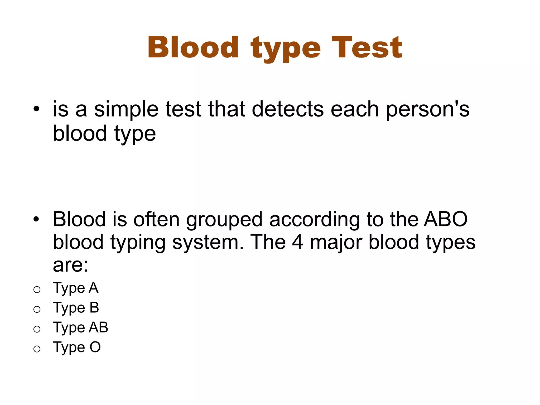 Blood Groub Test | PPTX