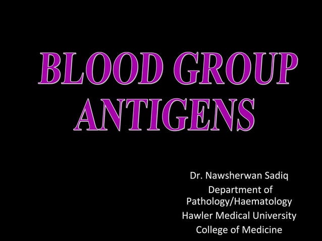 Blood group | PPT | Blood Disorders | Diseases and Conditions