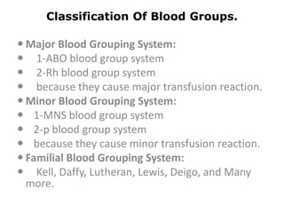 Blood groups | PDF
