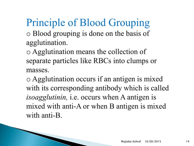 Blood group | PPTX