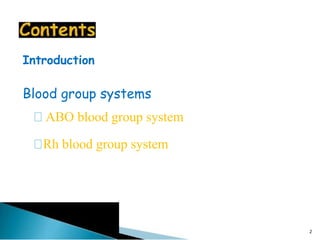 Blood group.pptx Blood grouping and Blood group system | PPTX | Pregnancy | Reproductive Health