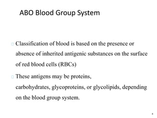Blood group.pptx Blood grouping and Blood group system | PPTX