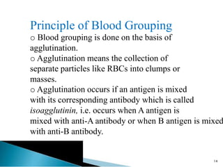 Blood group.pptx Blood grouping and Blood group system | PPTX | Pregnancy | Reproductive Health
