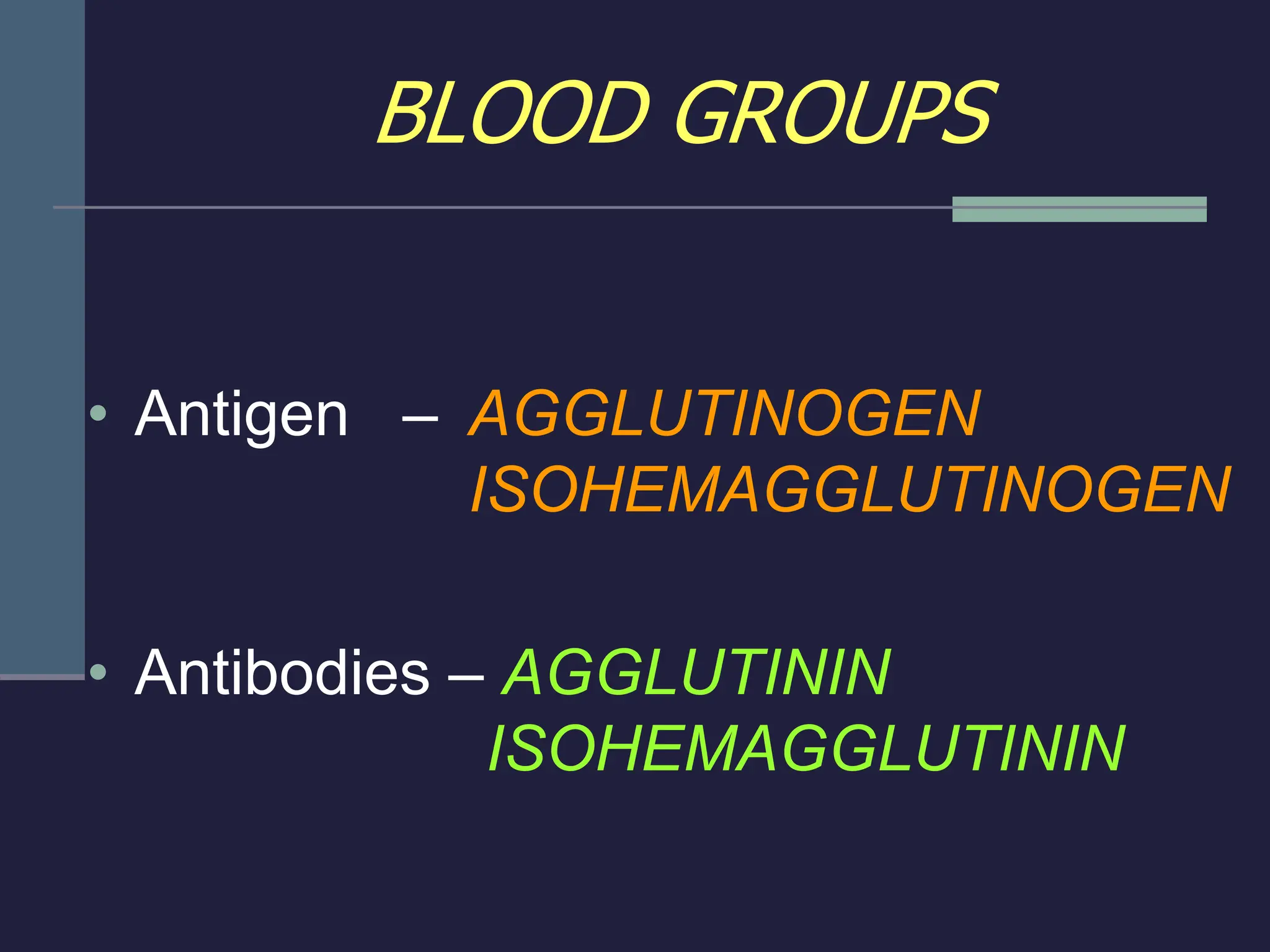 Blood Groups and abo grouping and RH system | PPT