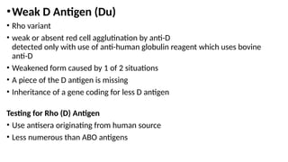 Blood group in introduction to hematology | PPTX