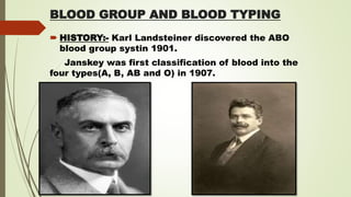 BLOOD GROUP AND BLOOD TYPING .pptx