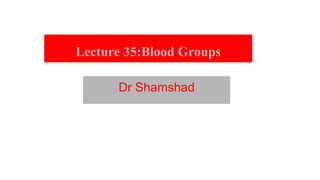 Blood group and typing | PPTX