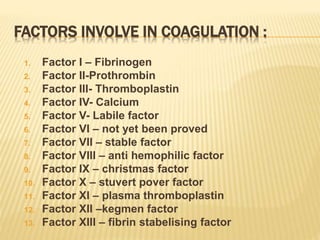 Blood group & blood coagulation | PPTX
