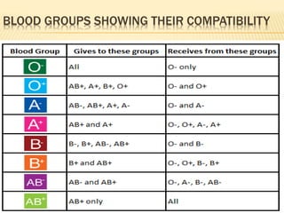Blood group & blood coagulation | PPTX