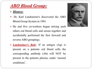 Blood group determination | PPTX