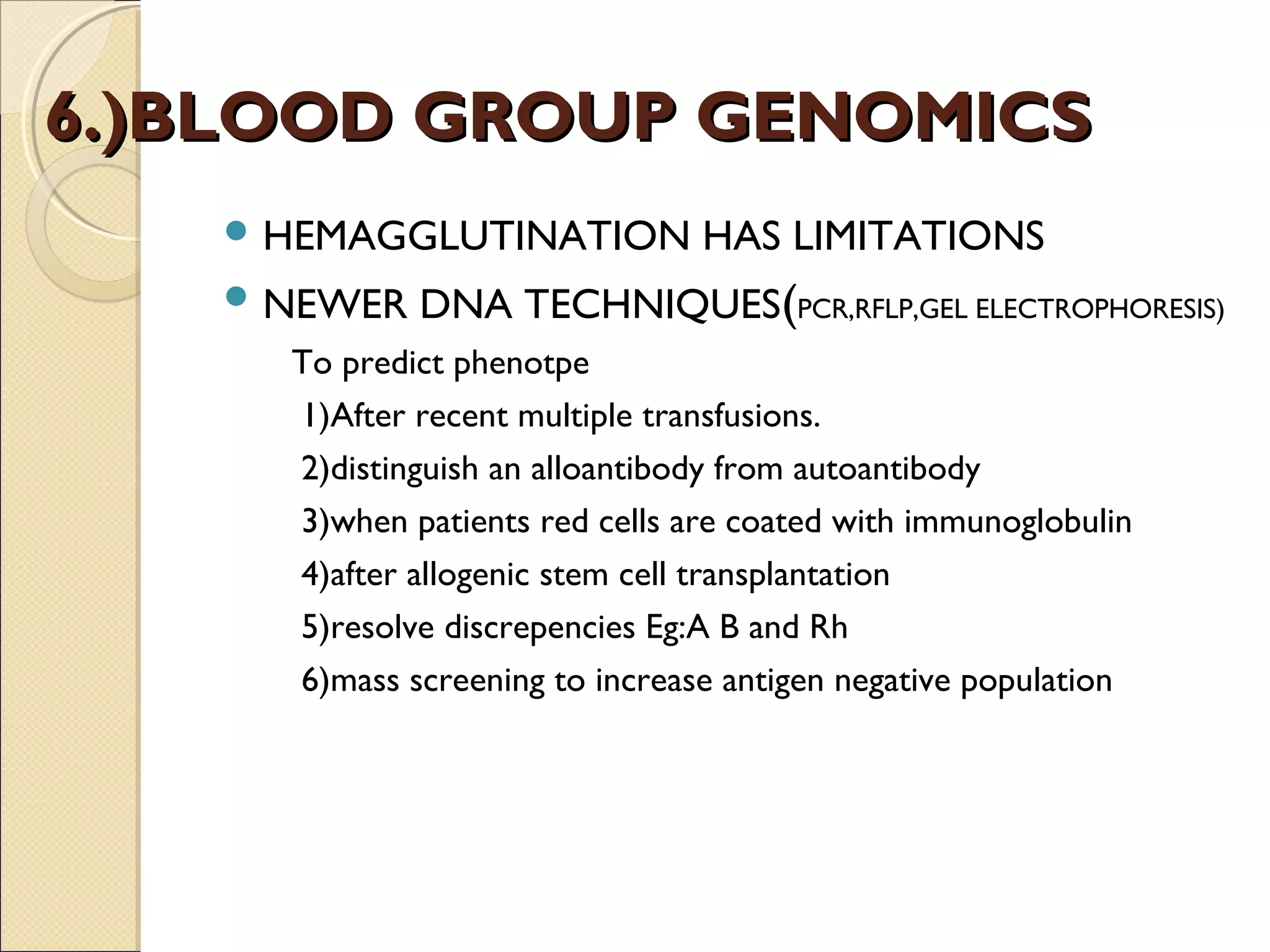 Basics Of Blood group genetics | PPT
