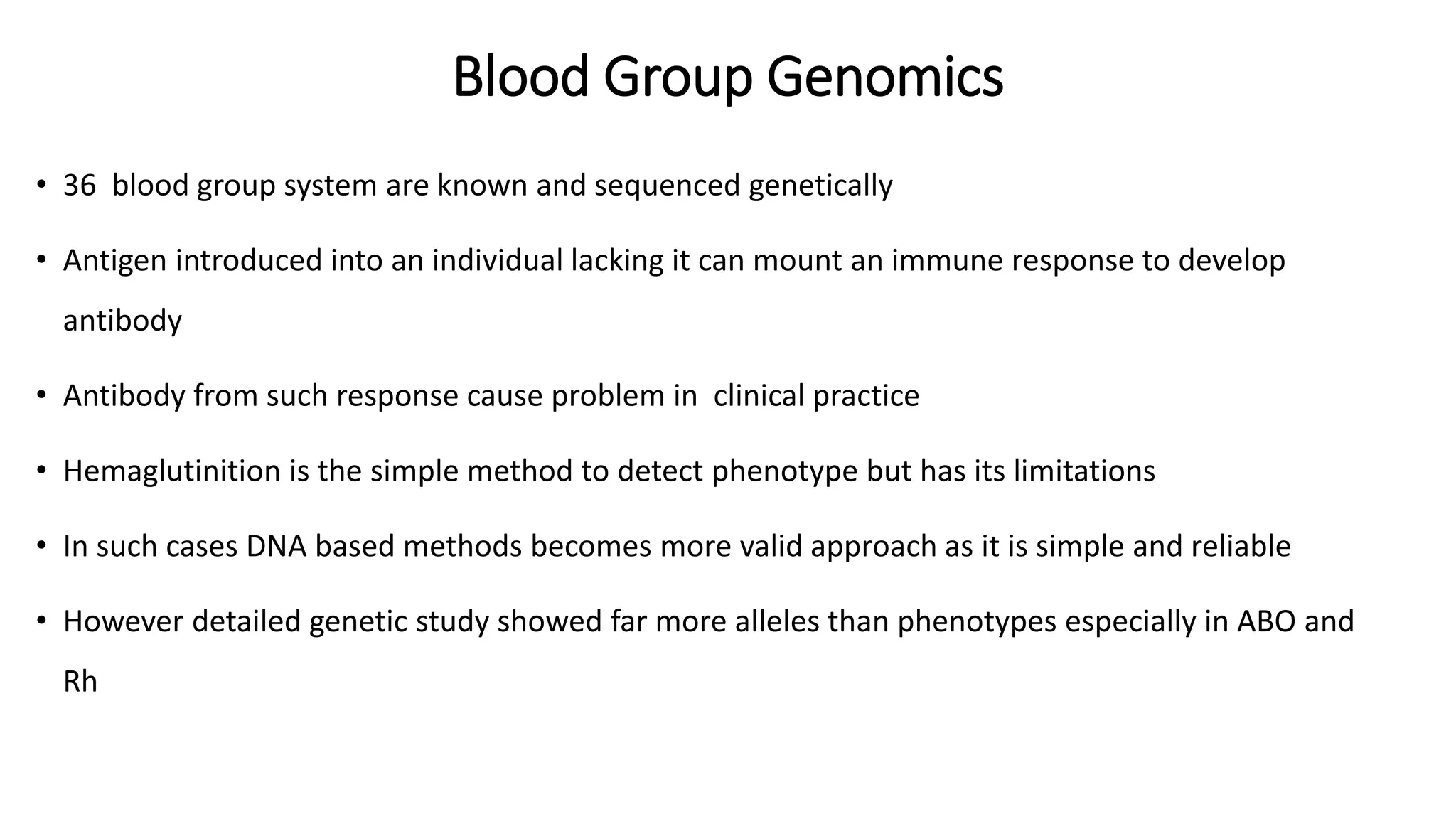 Blood group genetics | PPTX