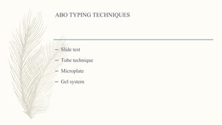 Blood grouping | PPTX