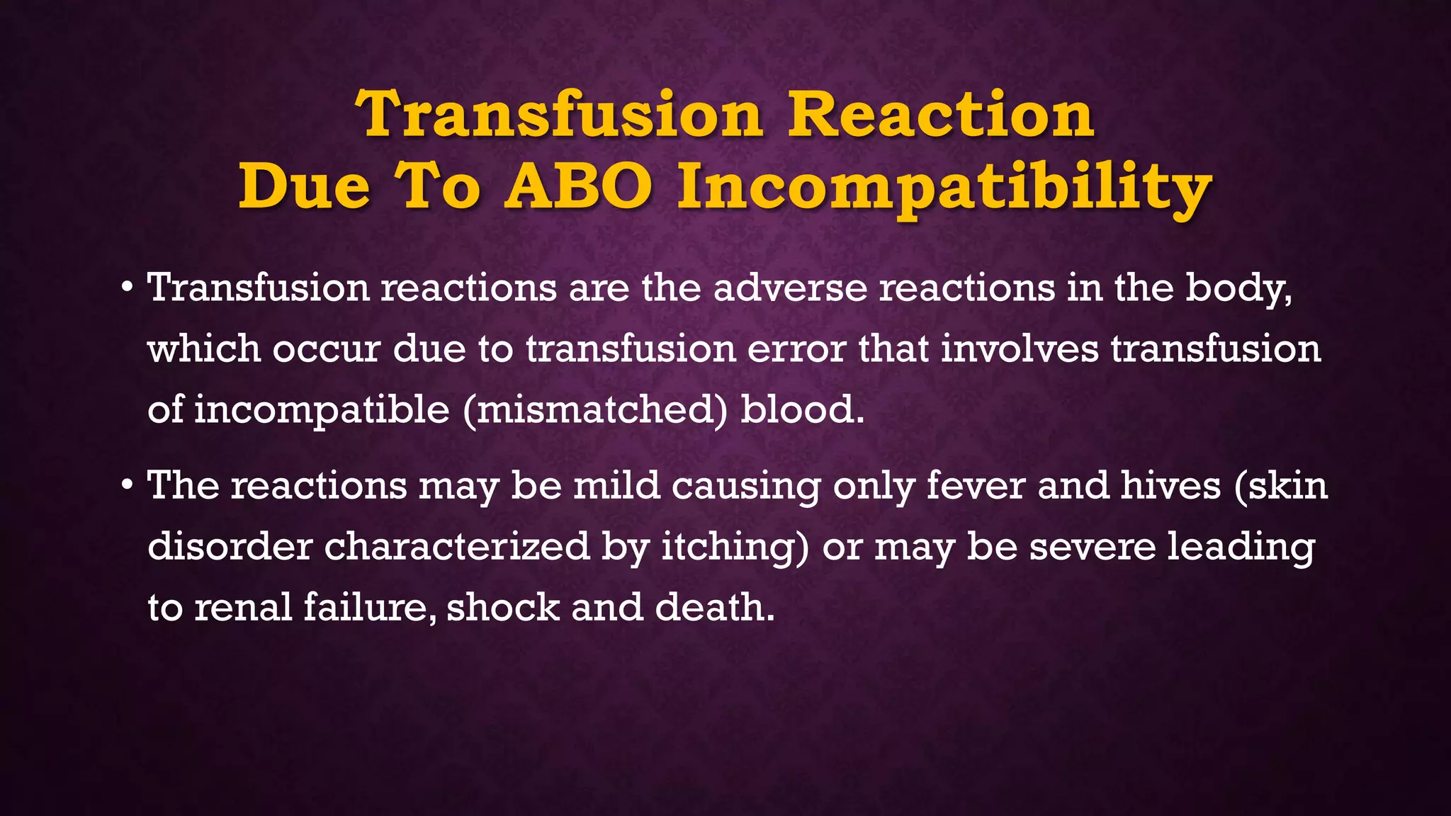 Blood group system ABO, Rh & other system | PDF