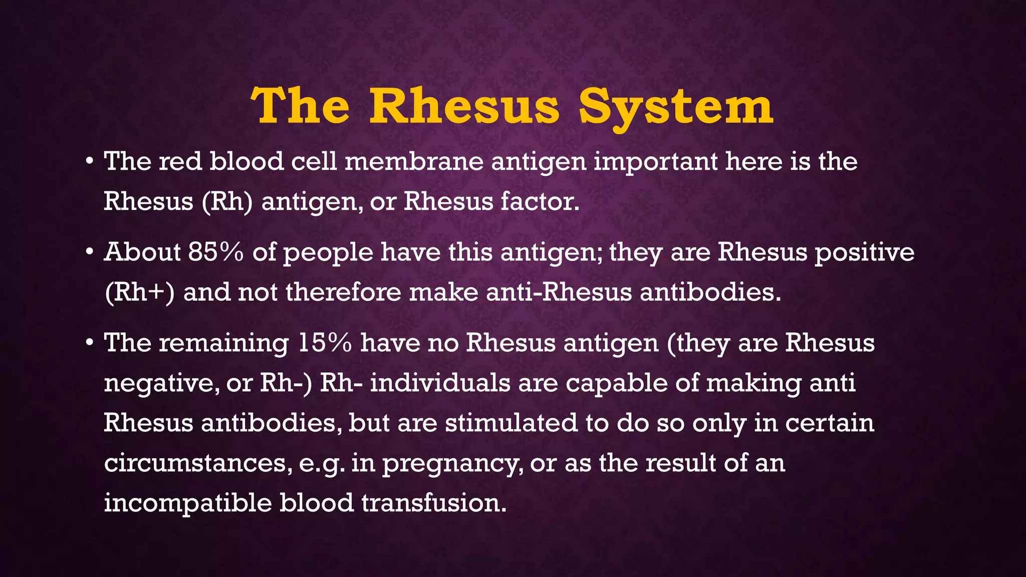 Blood group system ABO, Rh & other system | PDF