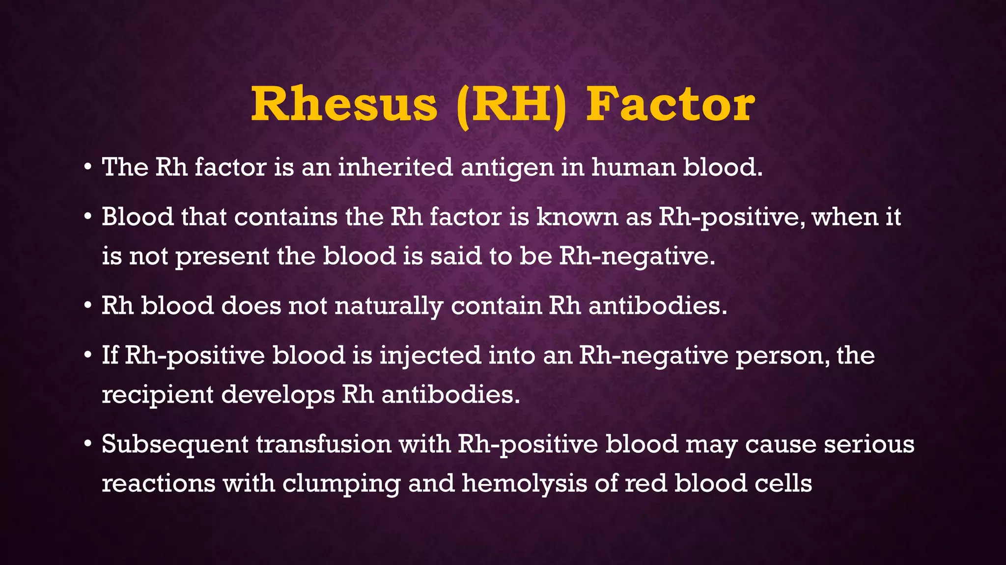 Blood group system ABO, Rh & other system | PDF