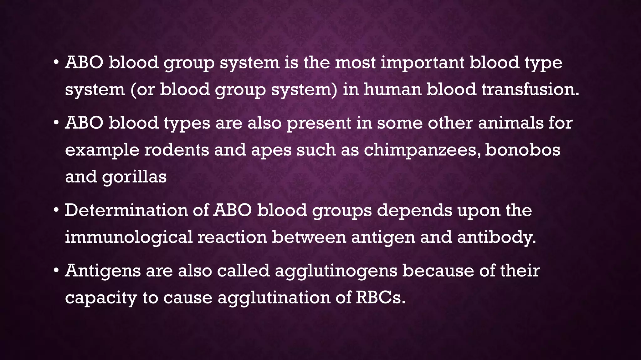 Blood group system ABO, Rh & other system | PDF