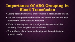 Blood group system ABO, Rh & other system | PDF