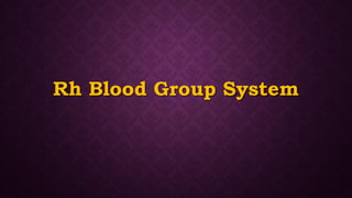 Blood group system ABO, Rh & other system | PDF