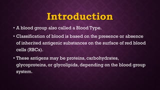 Blood group system ABO, Rh & other system | PDF
