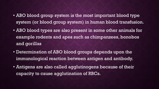Blood group system ABO, Rh & other system | PDF