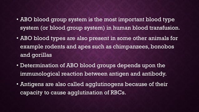 Blood group system ABO, Rh & other system | PDF | Blood Disorders ...