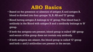 bloodgrouping and types and variations 20 | PDF