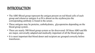 BLOOD GROUPING.pptx FOR DMLT BLOOD BANKING & HEMATOLOGY | PPTX