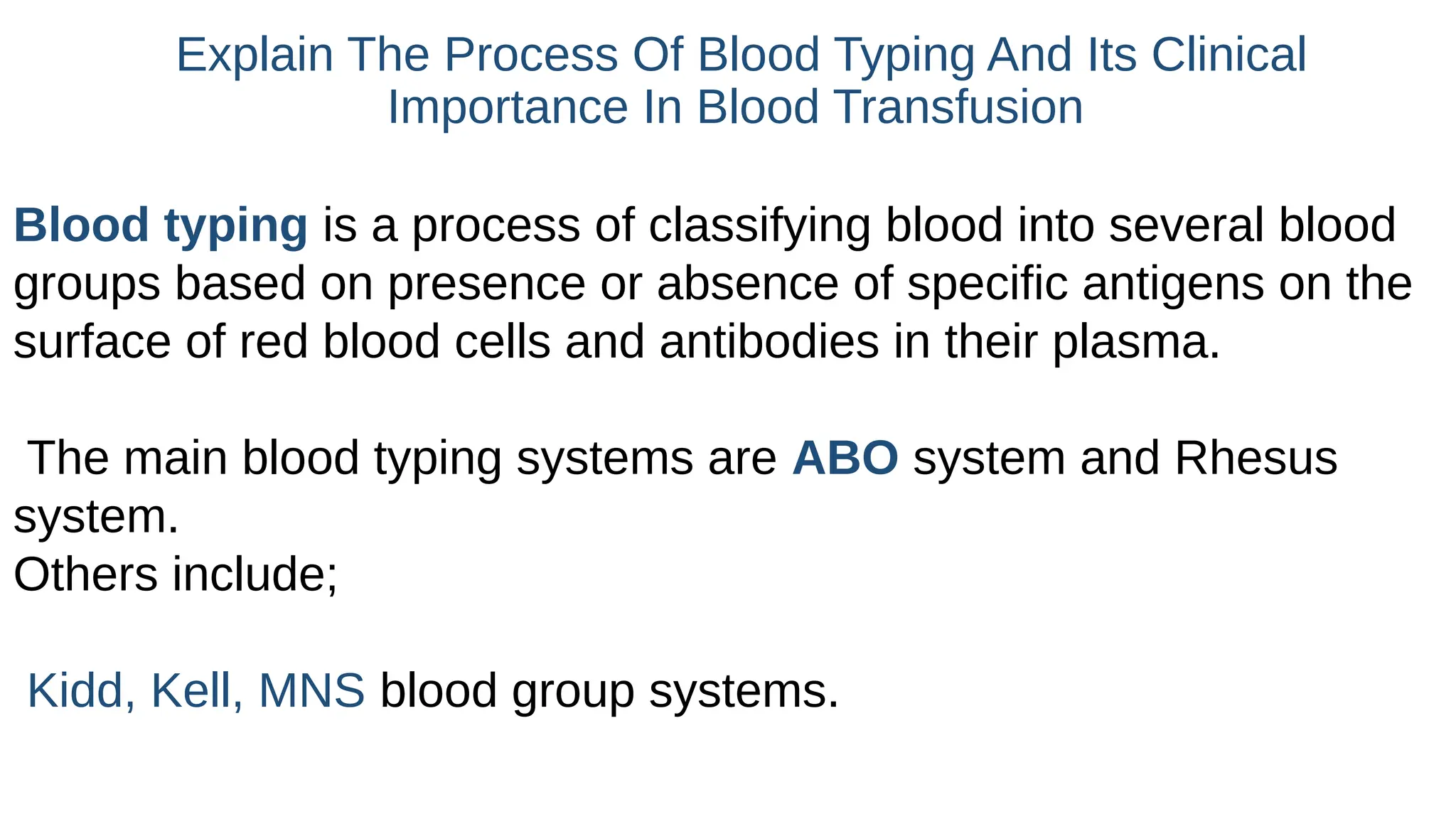 BLOOD GROUPING A,B &O BLOOD TYPES IN HUMANS | PPT