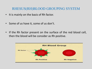 BLOOD GROUPING AND BLOOD TYPING .pptx