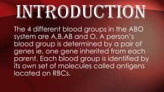 BLOOD GROUPING AND CROSS MATCHING in adult health nursing.pptx