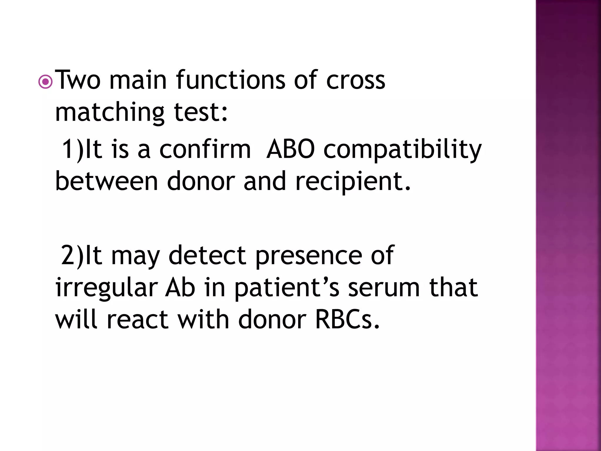 Blood grouping and crosss matching | PPTX
