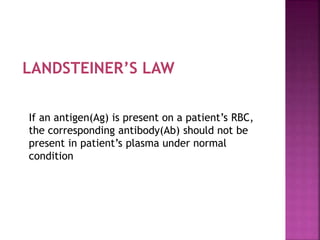 Blood grouping and crosss matching | PPTX