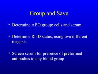 Blood grouping and transfusion | PPT