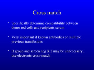 Blood grouping and transfusion | PPT